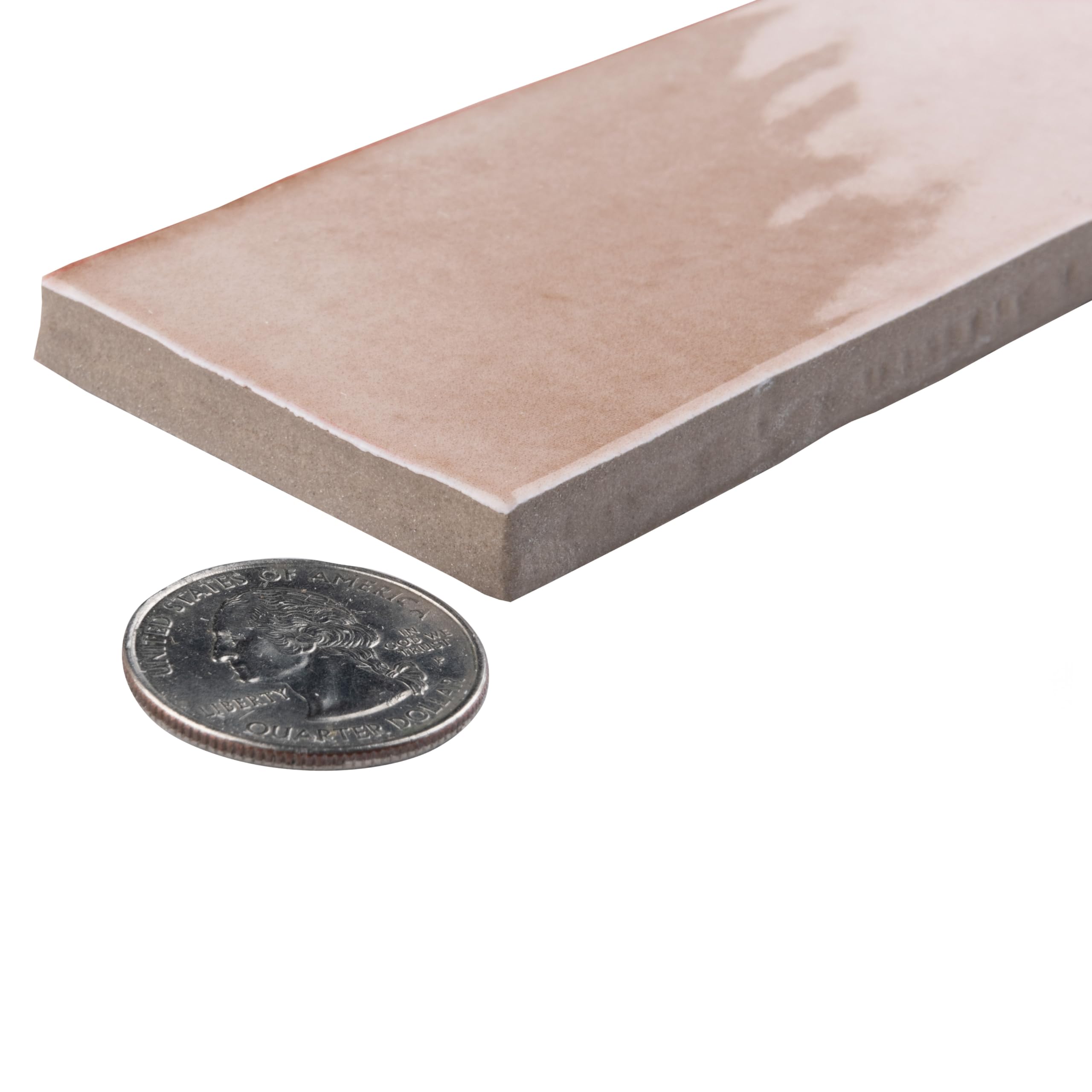 Merola Tile Coco Glossy Orchard Pink 2" x 5-7/8" Porcelain Wall Tile