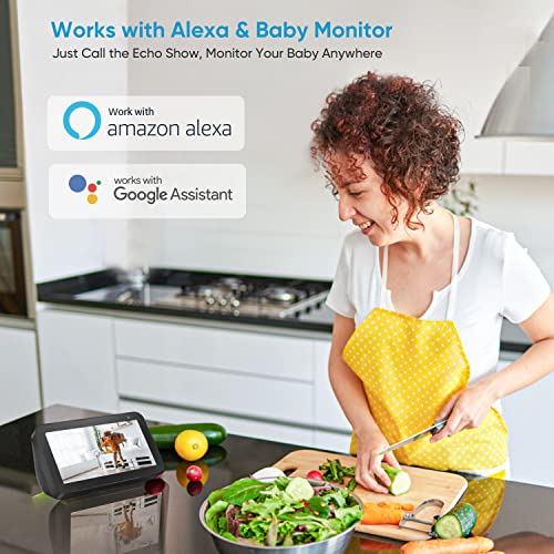 litokam Little elf Indoor Security Camera, 1080P Baby Monitor Camera with Phone App, WiFi IP Camera with Night Vision, 2-Way Audio, Motion Detection, Pet Cat Dog Cam - Compatible with Alexa, 2 Pack