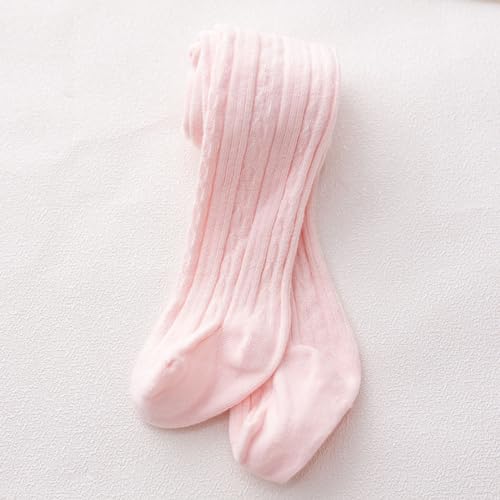 AwarFy Toddler Kids Baby Girls Cotton Solid Warm Leggings Pantyhose Stretchy Basic Full Length Pants Formal (E-Pink, 2-4 Years)