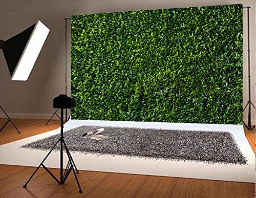 Art Studio 9x6ft Green Leaves Photography Backdrops Spring Nature Party Decoration Outdoorsy Theme Newborn Baby Shower Backdrop Wedding Photo Background Studio Props Booth Vinyl