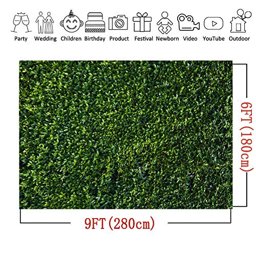 Art Studio 9x6ft Green Leaves Photography Backdrops Spring Nature Party Decoration Outdoorsy Theme Newborn Baby Shower Backdrop Wedding Photo Background Studio Props Booth Vinyl