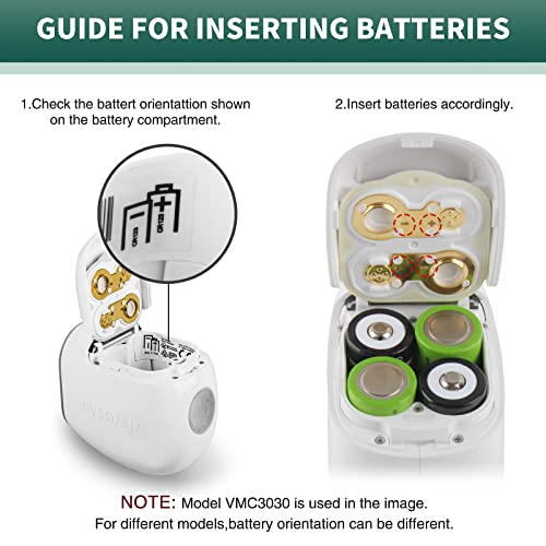 Taken 4 Pack Cr123a Lithium Batteries 3.7V Rechargeable Batteries and LED Charger Compatible with Arlo Cameras (VMC3030/VMK3200/VMS3330/3430/3530), Flashlight, Microphone
