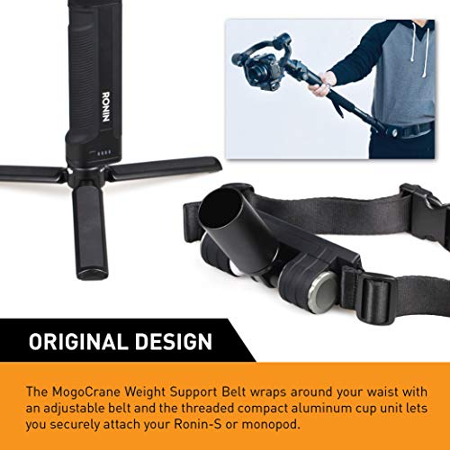 MoGoPod MogoCrane Belt Kit (Belt + Aluminum Tumbler) for DJI Ronin Stabilizer and Tripod Heavy Duty Monopod, Rotary Arm