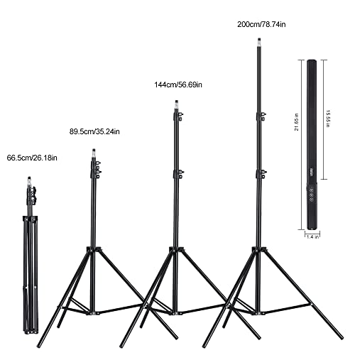 RGB Handheld LED Video Light, Wand Stick Photography Light 9 Colors with 26.2" to 78.7" Tripod & Remote Control, Adjustable 3200K-5600K [Upgraded]