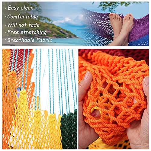 Moonlight Caribbean Hammock Hanging Chair, Durable Polyester Hanging Chair, Indoor/Outdoor Garden & Living Room