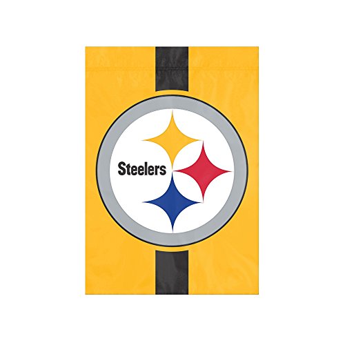 The Party Animal NFL Pittsburgh Steelers Premium Garden Flag, 12.5 x 18-inches