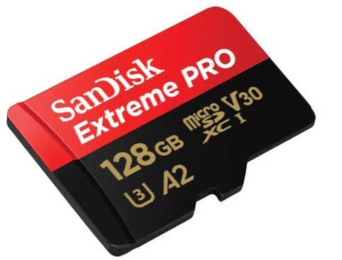 SanDisk 128GB Micro SDXC Memory Card Extreme Pro Works with GoPro Hero 8 Black, Max 360 Action Cam U3 V30 4K Class 10 (SDSQXCY-128G-GN6MA) Bundle with 1 Everything But Stromboli MicroSD Card Reader