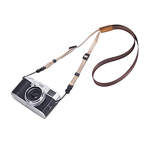 MINI GAGA DOROM Universal Adjustable Slim Shoulder Sling Neck Strap for All Camera DSLR SLR (Coffee Brown)