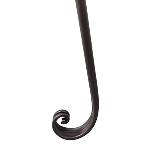 vidaXL Patio Chaise Lounge Garden Ourdoor Lawn Backyard Bench Seating Seat Home Furniture Home Brown Metal Antique Scroll-Patterned
