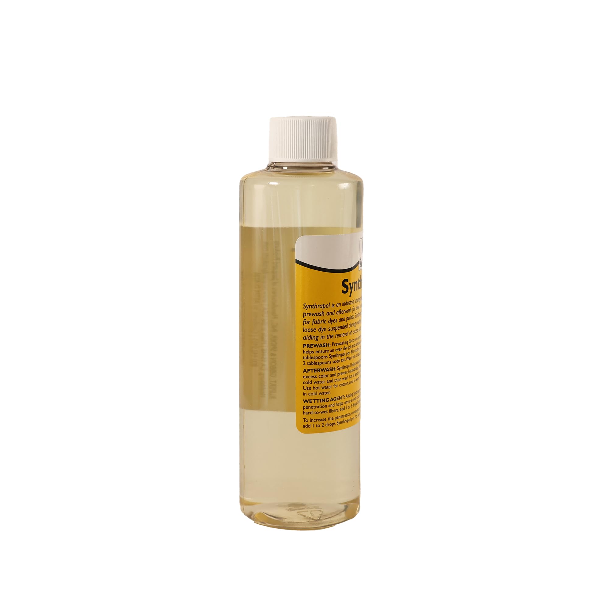 Jacquard Synthrapol Prewash and After Wash Liquid detergent for Dyed or Painted Fabrics, Industrial Strength, pH Neutral, 8 fl oz