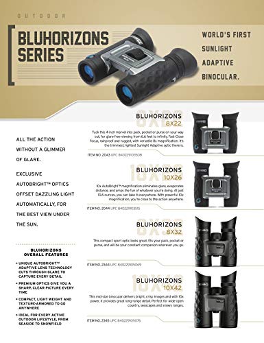 Steiner BluHorizons Binoculars with Unique Lens Technology, Eye Protection, Compact, Lightweight, Ideal for Outdoor Activities and Sporting Events, 10x42