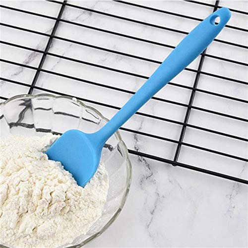 TANOOS Spatula Spatula, household kitchen, heat-resistant silicone spoon spatula, multi-color options (4 * 20cm) kitchen baking utensils (Color : C)