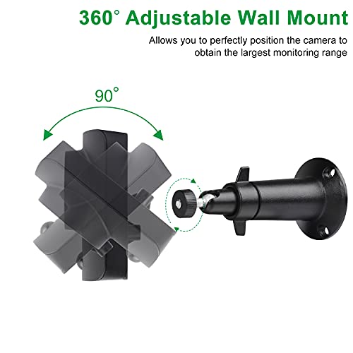 UYODM Wall Mount Compatible with SimpliSafe Camera, 360 Degree Adjustable Aluminium Wall Mount,Patent Pending
