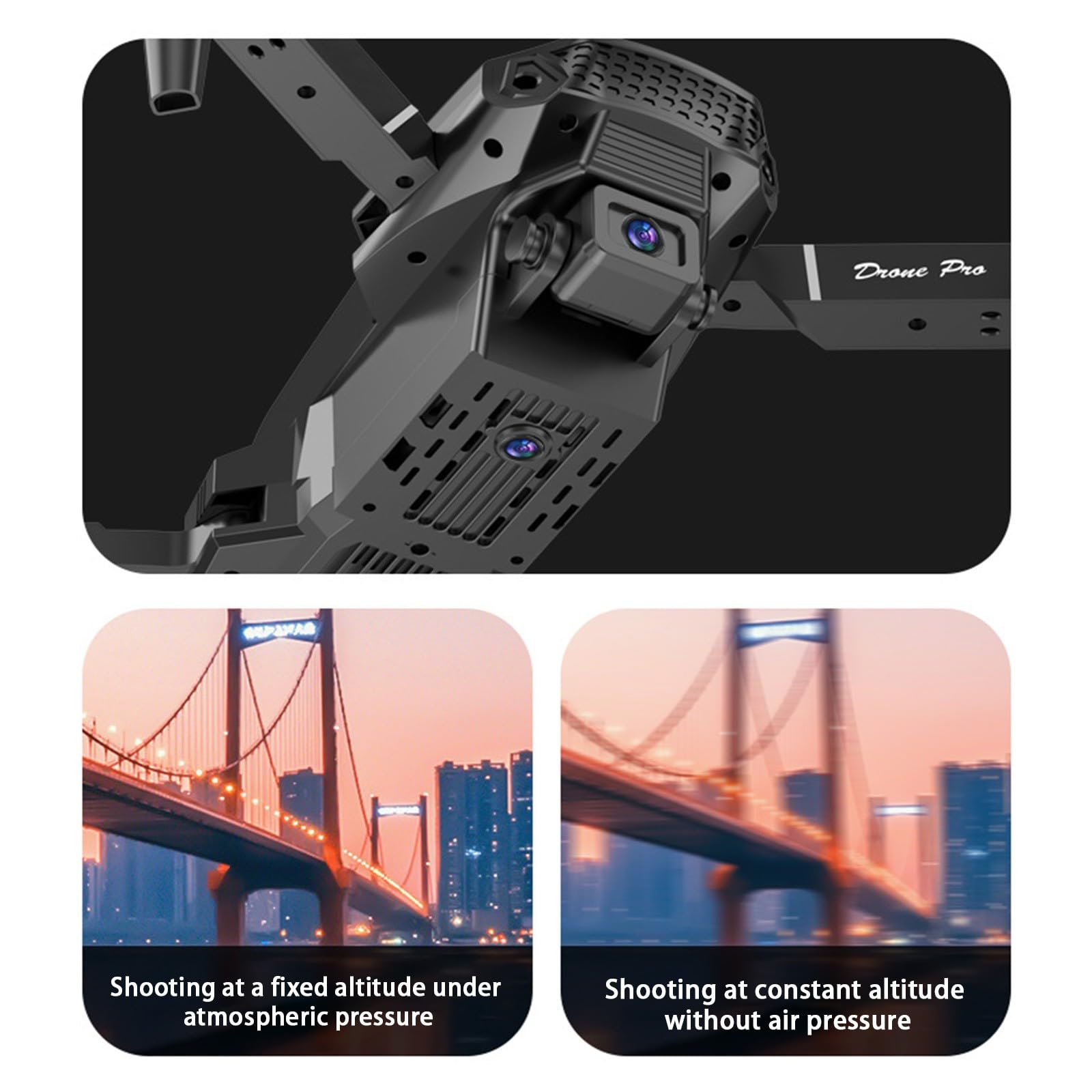 Drone with Camera 4K - Dual 1080P HD FPV Foldable Mini Drones with Carrying Case, Remote Control Drone for Kids, Teens, Adults, Beginners, Professionals