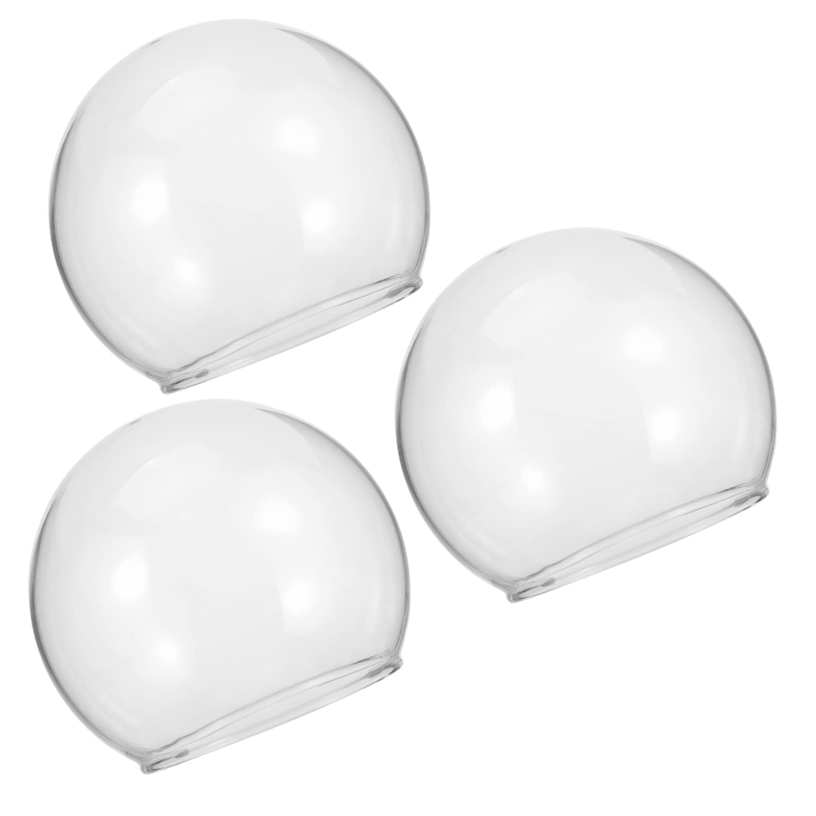 Abaodam 9 Pcs Round Glass Cover Wall Vases for Flowers House Plants Clear Cake Stand Bell Jar Display Dome Clear Platter Cover Cake Protector Party Dessert Cover Dessert Protective Cover