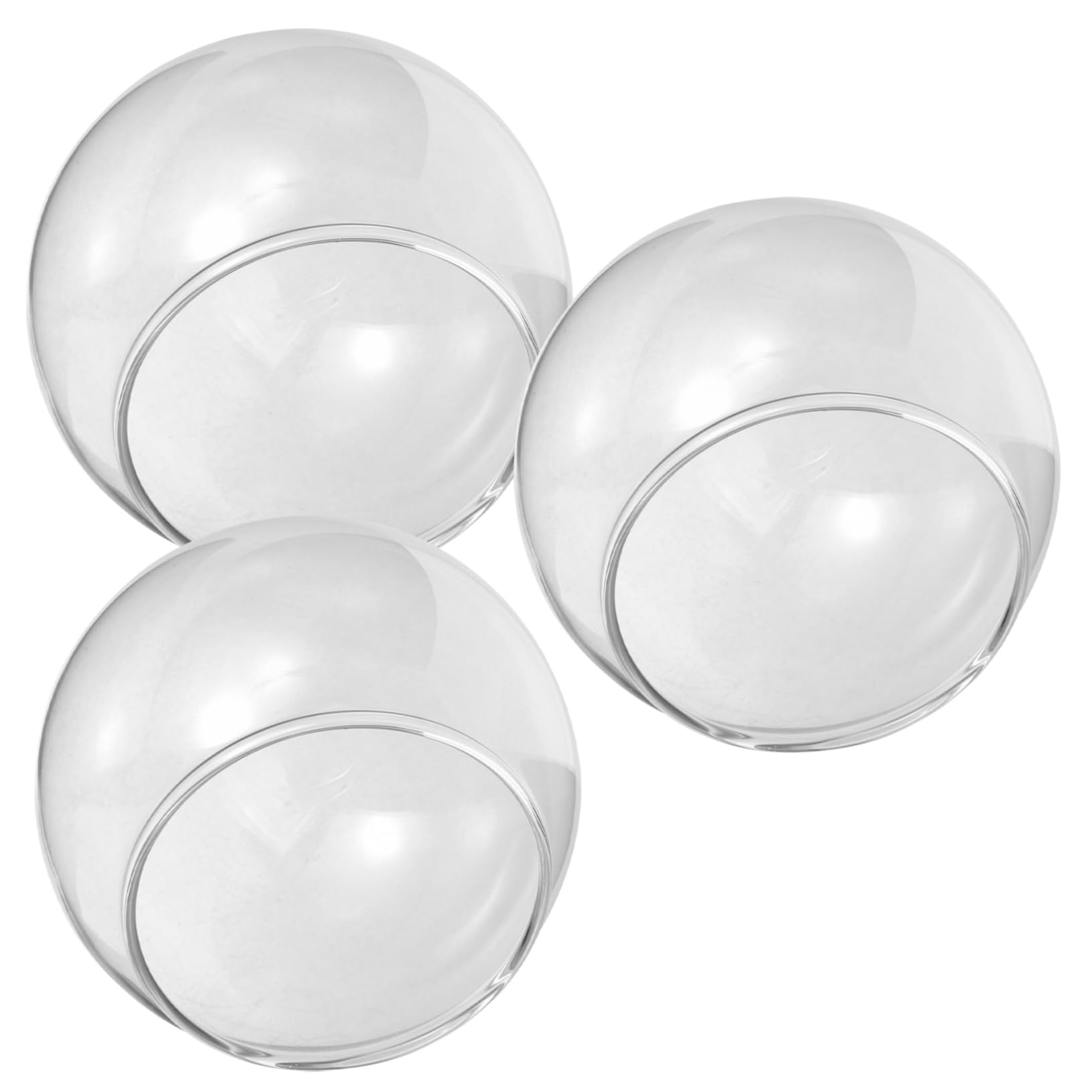 Abaodam 9 Pcs Round Glass Cover Wall Vases for Flowers House Plants Clear Cake Stand Bell Jar Display Dome Clear Platter Cover Cake Protector Party Dessert Cover Dessert Protective Cover