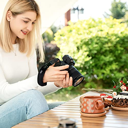 Soft Neoprene Camera Hand Wrist Grip Strap with Quick-Release for Canon EOS R10 R7 R5 R6 R RP Rebel T8i T7 T7i SL3 90D Sony A7 IV III Nikon Z 30 Z fc Z50 Z5 Z6 Z7 II Fuji X-T4 X-S10 X-T30 II X-Pro3