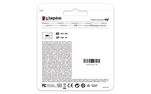 Kingston 128GB SDXC Canvas Select Plus 100MB/s Read Class 10 UHS-I U1 V30 Memory Card (SDS2/128GB)