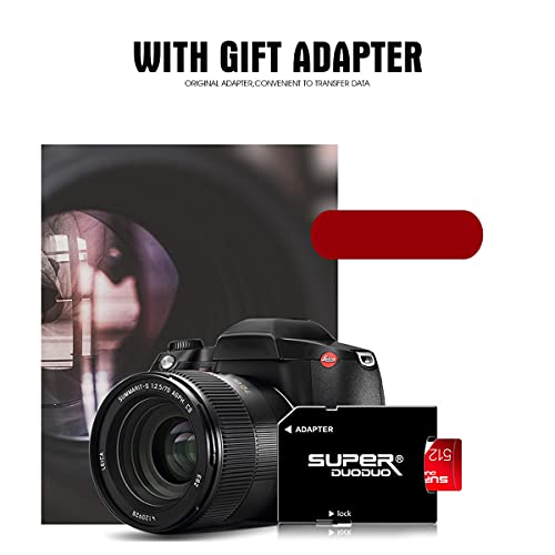 512GB Micro SD Card Fast Speed TF Card Class 10 Memory Card with a Sd Adapter for Smartphone,Surveillance,Camera