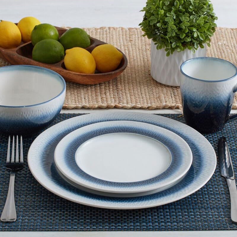 IULJH Stoneware 16-Piece Dinnerware Set Dinner Plates Set Plate Dish Ceramic Dishes To Eat Sets Tableware Food Bar