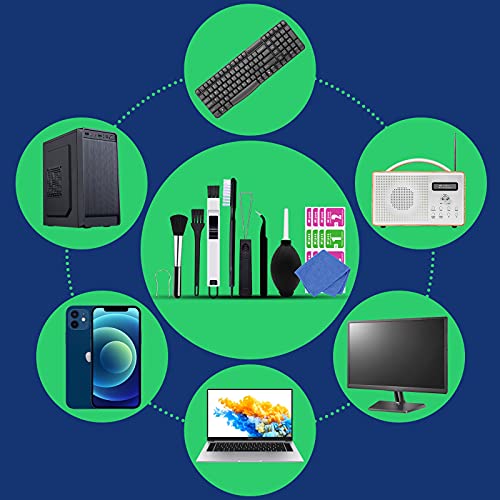 Keyboard Cleaning Kit, Laptop Computer Cleaning Kit, Computer Cleaning & Repair, Keyboard Cleaner, PC Cleaning Kit Applied Macbook Laptop, Keycap Puller, Anti-Static Brush,Computer Cleaning Brush