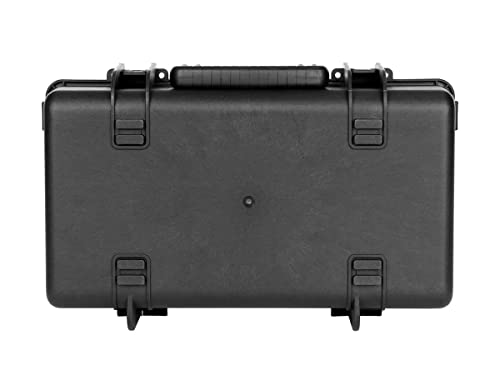 Monoprice Weatherproof Hard Case - 22 x 14 x 8 Inches - With Customizable Foam, IP67, Shockproof, Name Plate, Black