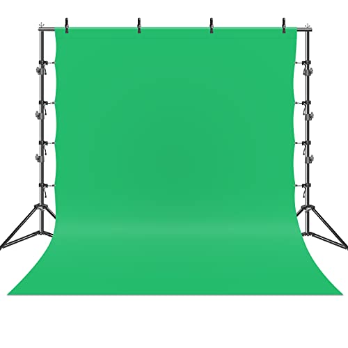 LimoStudio 10 x 9.6 ft. Heavy Duty Backdrop Stand / 10 x 20 ft. Green Background Screen / 700W Continuous Output Umbrella Lighting Kit, AGG408