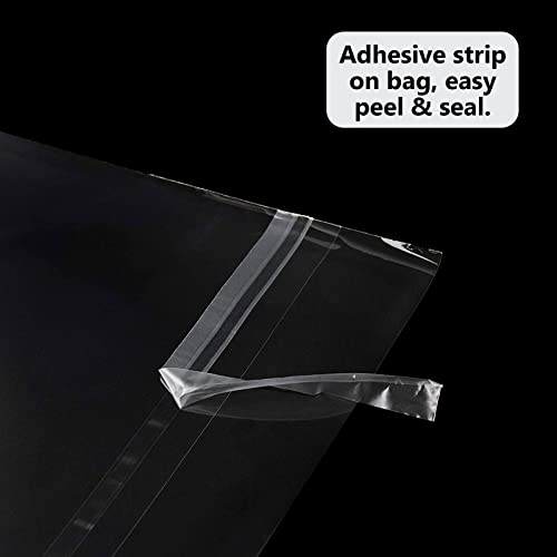 Somime 100 Pack Acid-Free Crystal Clear Sleeves Storage Bags for 8x10 Art Prints/Pictures/Photos/Framing Mat Mattes (Bag Size: 8 1/2” x 10 3/7”)