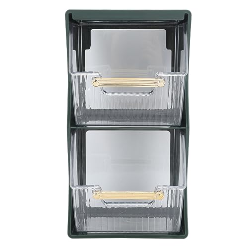 2 Layer Tea Bag Holder, Tea Bag Organizer, Multi Functional Tea Bag Storage Organizer Storage Box for Tea and Coffee Box, Sugar Packets for Kitchen Pantry Cabinets, Countertops
