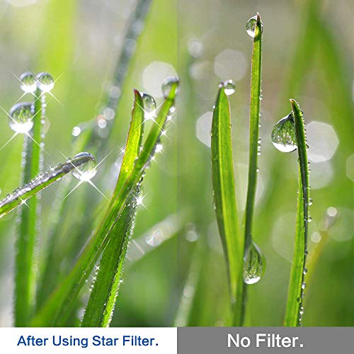Sedremm Compatible with 67mm Star Filter 3 Pieces Starburst Lens Filter Canon Nikon Sony Olympus Pentax Tarmon Sigma and Other DSLR Cameras 4 Points 6 Points 8 Points