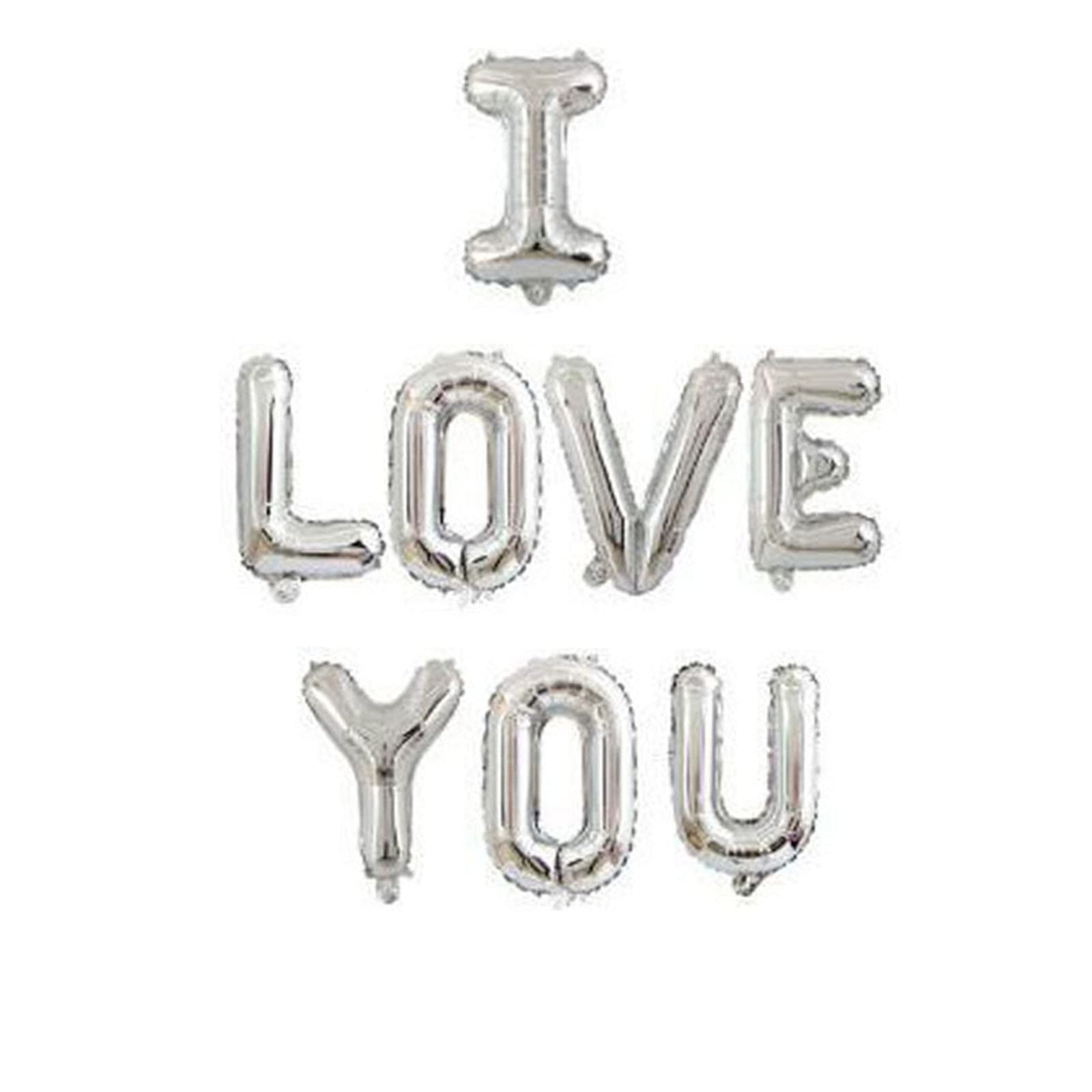 AVMBC Valentines Day Balloons I Love You Letter Foil Balloon Anniversary Wedding Valentines Party Decoration Supplies