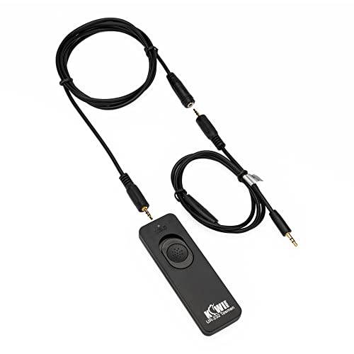 Kiwifotos RR-100 Remote Shutter Release Cord for Fuji Fujifilm X-T5 X-T4 X-T3 X-T2 X-T1 X-T30 X-T20 X-T10 X-T100 X100V X100F X100T X-PRO3 PRO2 X-H1 X-H2 X-H2S GFX 100 GFX 50S GFX 50R X-E3 X-A5 & More