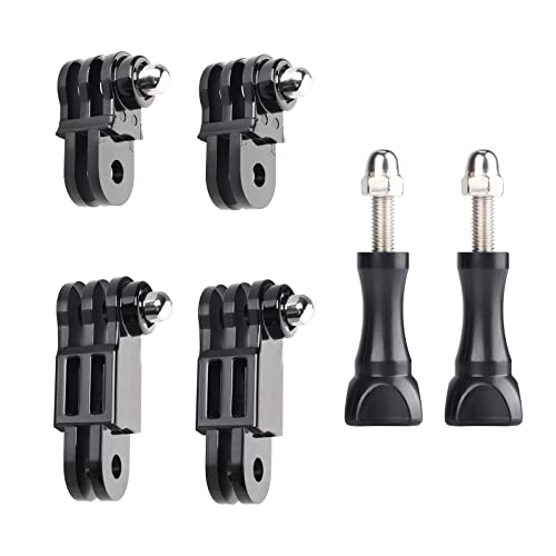 HSU Adjust Arm Straight Joints Mount, Long and Short Same Direction Straight Joints Mount for GoPro Hero 11 10 9 8 7 6 5 4 3 3+ 2 1, AKASO Campark and Other Action Cameras