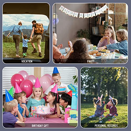 Digital Camera, Kids Camera for Teens Boys and Girls, 48MP 2.7K Digital Camera with 16X Digital Zoom, 32 GB SD Card and 2 Batteries Included (Black)