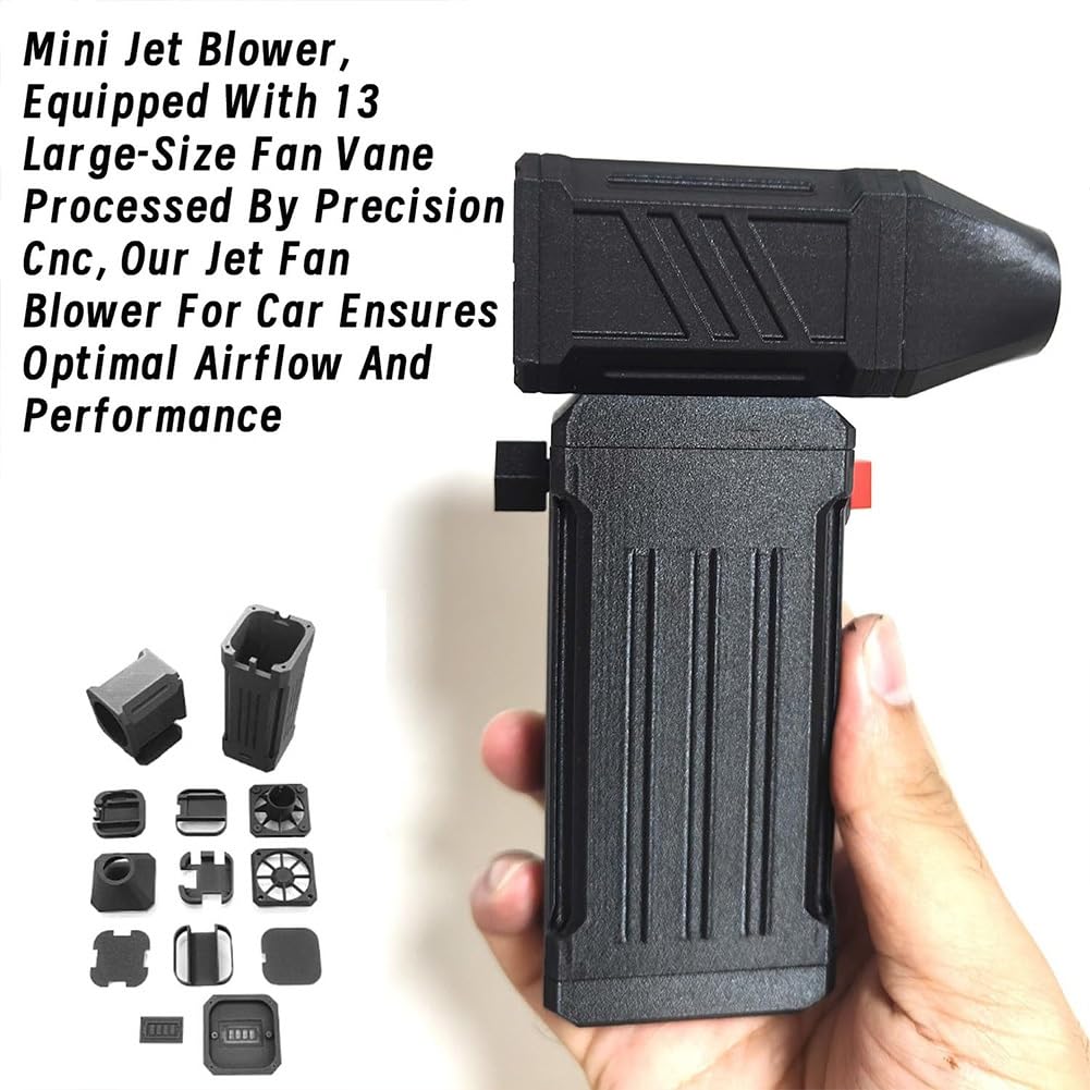 Air Blower Super Jet Fan, Jet Dry Mini Blower, Jet Dry Blower, Turbo Powered Mini Portable Blower, 150000 RPM Mini Jet Blower for Cleaning, Camping, Outdoors (Color : 1pcs)