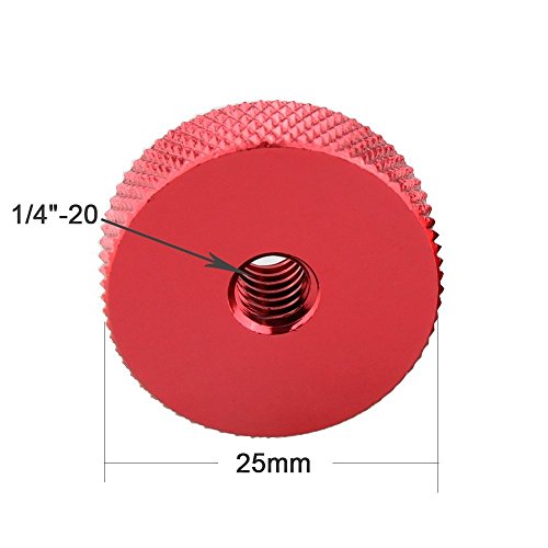 CAMVATE 1/4"-20 Female Thumb Wheel Lock Nut Adapter(2 Pieces) - 1490