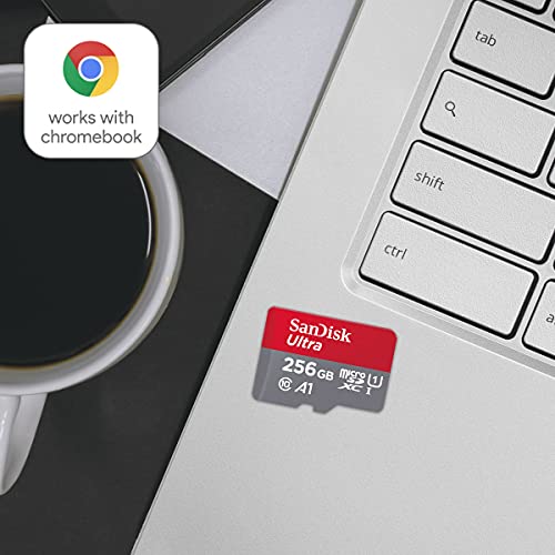 SanDisk 256GB Ultra microSD UHS-I Card for Chromebooks - Certified Works with Chromebooks - SDSQUA4-256G-GN6FA