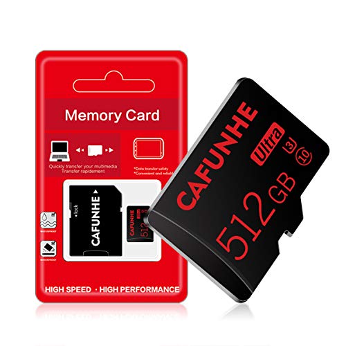 Micro SD Card 512GB Memory Card for Smart-Phone,Camera,PC with a SD Card Adapter,Class 10 TF Card 512GB High Speed Memory Card