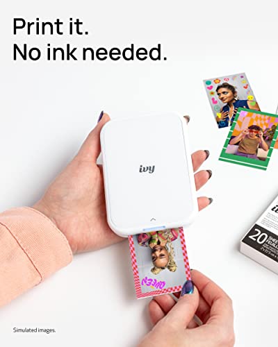Canon ZINK™ Sticky Back Photo Paper Pack (100 Sheets), Compatible to IVY Mini Photo Printer, IVY CLIQ +2 Instant Camera Printer and IVY CLIQ 2 Instant Camera Printer