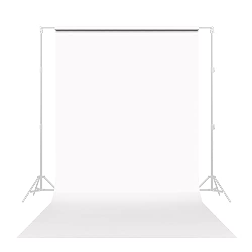 Savage Seamless Paper Photography Backdrop - Color #1 Super White, Size 86 Inches Wide x 36 Feet Long, Backdrop for YouTube Videos, Streaming, Interviews and Portraits - Made in USA