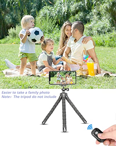Remote Shutter for iPhone Camera, Bluetooth Remote for Android, Hands Free Works with Take a Christmas Family Portrait, Create Amazing Photos and Selfies, Wrist Strap Included(3 Pack)