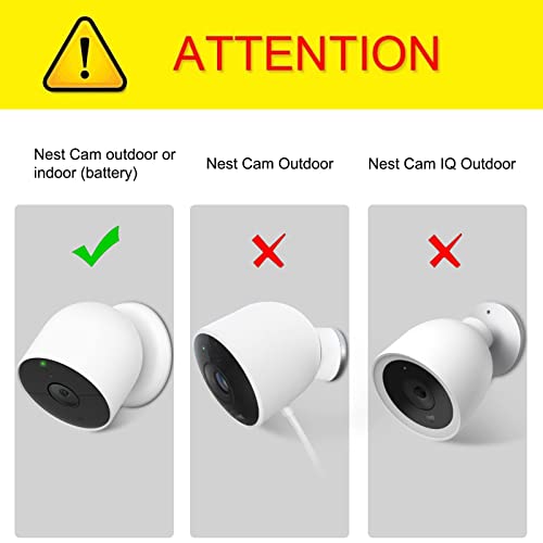 Fintie Silicone Skins Cover Compatible with Nest Cam Outdoor Or Indoor (Battery) 2021, Weather Protective Camouflaged Case for Nest Cam Battery Camera, Black