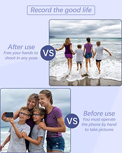 Remote Shutter for iPhone Camera, Bluetooth Remote for Android, Hands Free Works with Take a Christmas Family Portrait, Create Amazing Photos and Selfies, Wrist Strap Included(3 Pack)