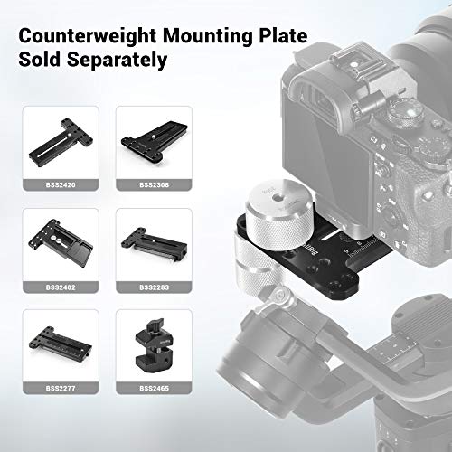 SMALLRIG Removable Counterweight 200g for DJI Ronin S / Ronin RS 2 / Ronin-SC / Ronin RSC 2 / RS 3/ RS 3 Pro and Zhiyun Gimbal Stabilizers β 2285
