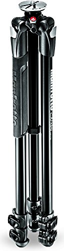 Manfrotto 290 Xtra Aluminum 3-Section Tripod Kit with Fluid Video Head (MK290XTA3-2WUS)