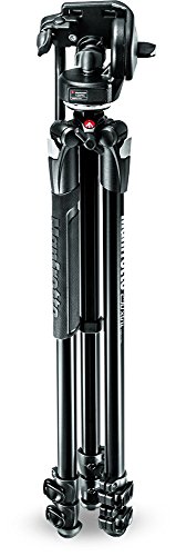 Manfrotto 290 Xtra Aluminum 3-Section Tripod Kit with Fluid Video Head (MK290XTA3-2WUS)