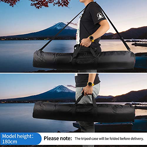 HEMMOTOP Tripod Carrying Case Bag 39x7x7in/100x18x18cm Heavy Duty with and Shoulder Strap Padded Carrying Bag for Light Stands, Boom Stand,Tripod,Mic Stand and Tent Pole
