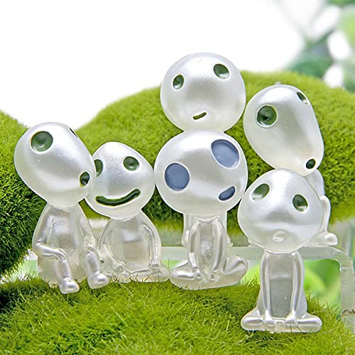 Luminous Ghost Tree Elves 18PCS Glow in Dark Statues Miniature Fairy Landscape Garden Decoration Outdoor Status Patio Lawn Yard Pot Kit and Home Ornament