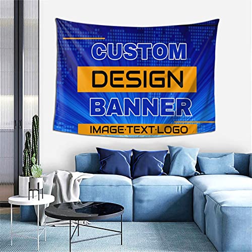Custom Banner for Birthday Party Backdrop Home Customized Personalized for Tapestry Banners Picture Decoration Customize Backdrop with Image Design Your Own Logo Picture Photo Text