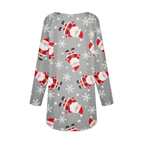 JJHAEVDY Fashion Shirts Sweatshirts for Women Trendy Sweatshirt Loose Fit Fall Outfits Lightweight Tshirts Flannel Shirts Long Sleeve Pullover(2-Light Gray,Large)